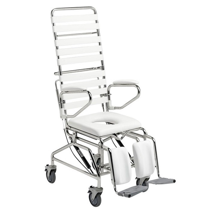Shower Commode – Gas Assisted Tilt, Swing Back Arms - Alpha Lifecare ...