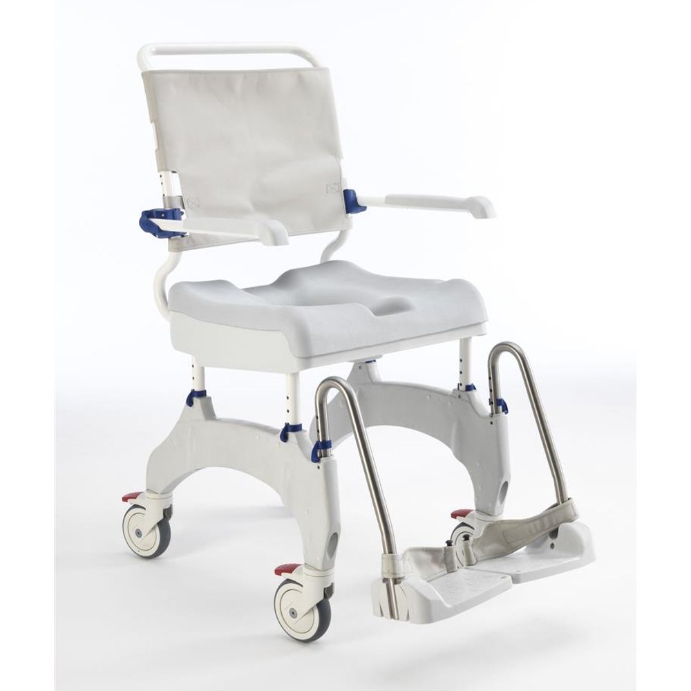 Aquatec Ocean Ergo Attendant Propelled Shower Commode - Alpha Lifecare ...