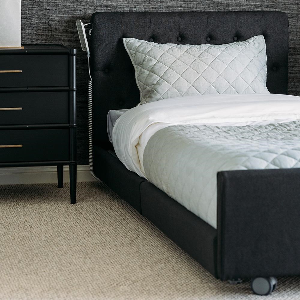 Casero Duo Bed King Single - Oxford Head & Foot Boards, Slate ...