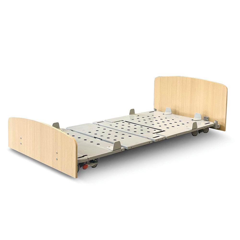Eurocare Floorline Bed, CLC - Single, Rural Oak Head & Footboards ...
