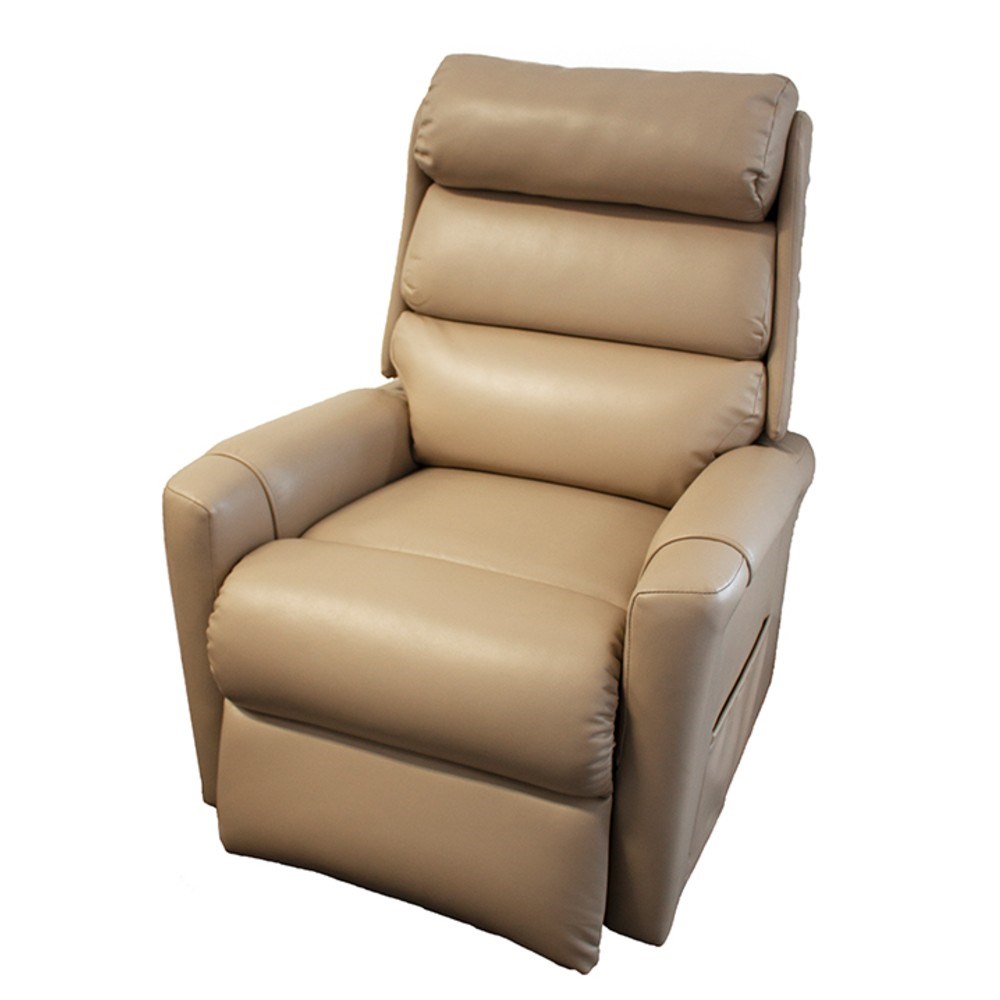 Power Lift Chair- Imperial - Single Motor - Coffee Vinyl - Recliner ...