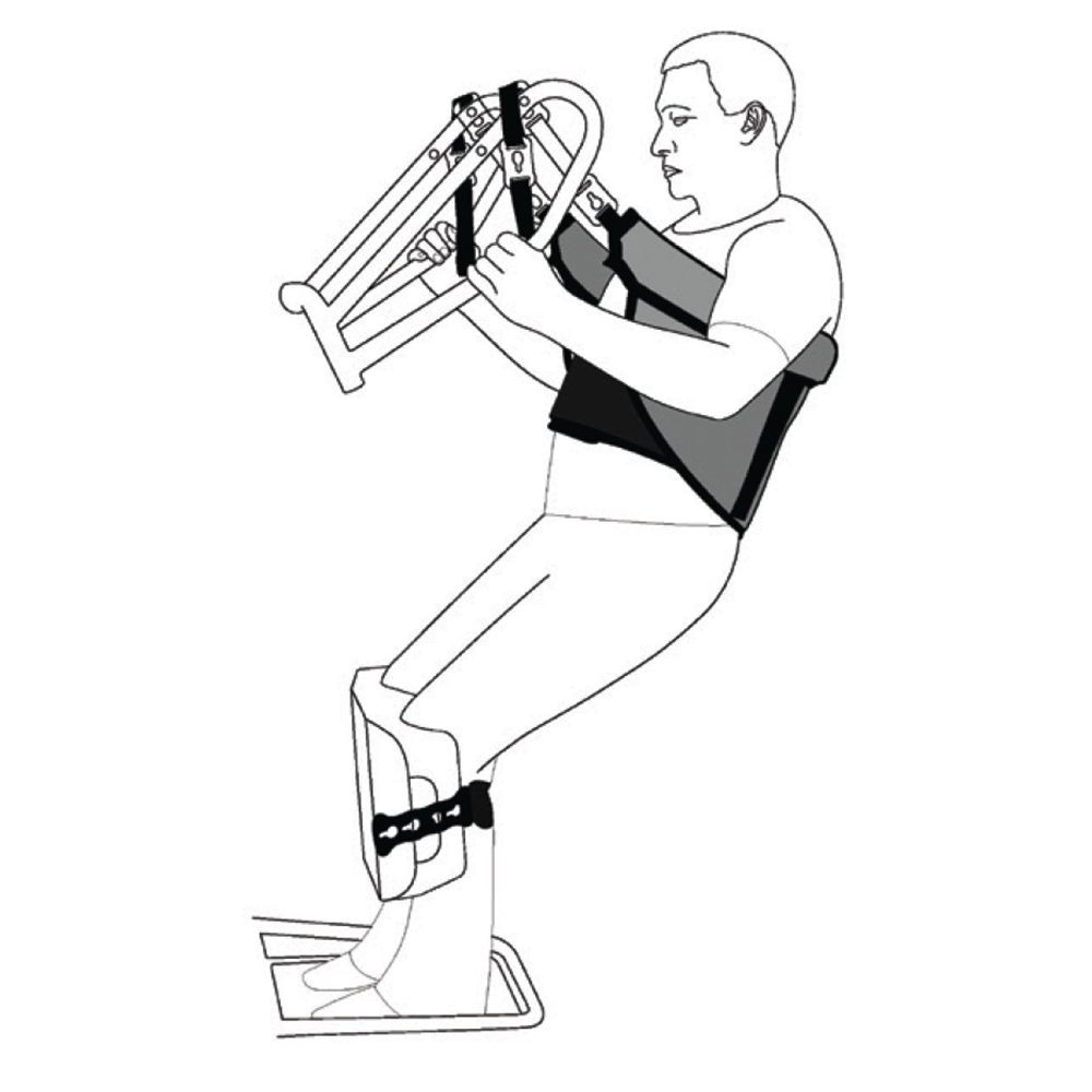 Standing Transfer Sling, E-Clip Buckle, Velcro Strap - X Lge - Patient ...